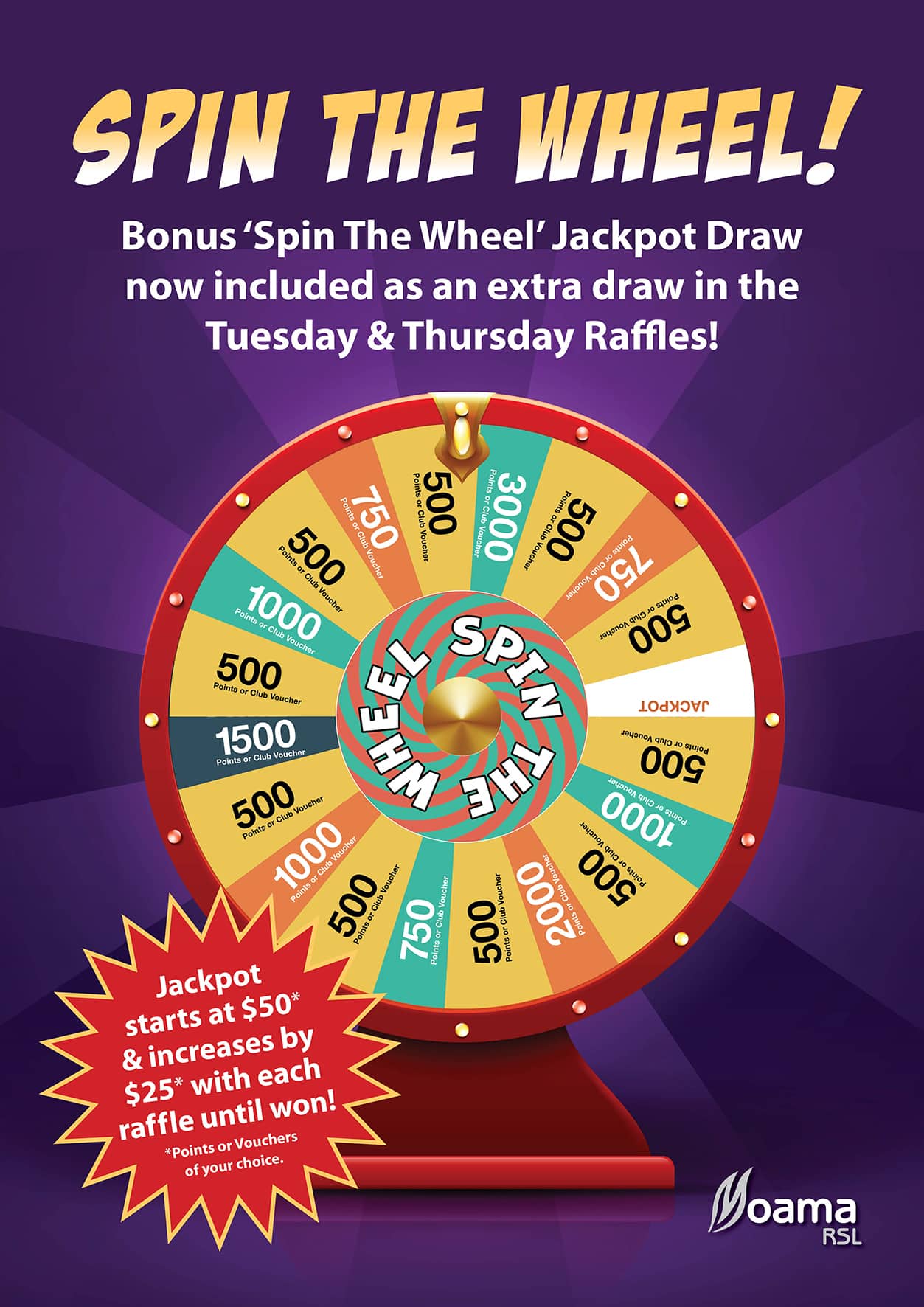 Spin The Wheel - Moama RSL